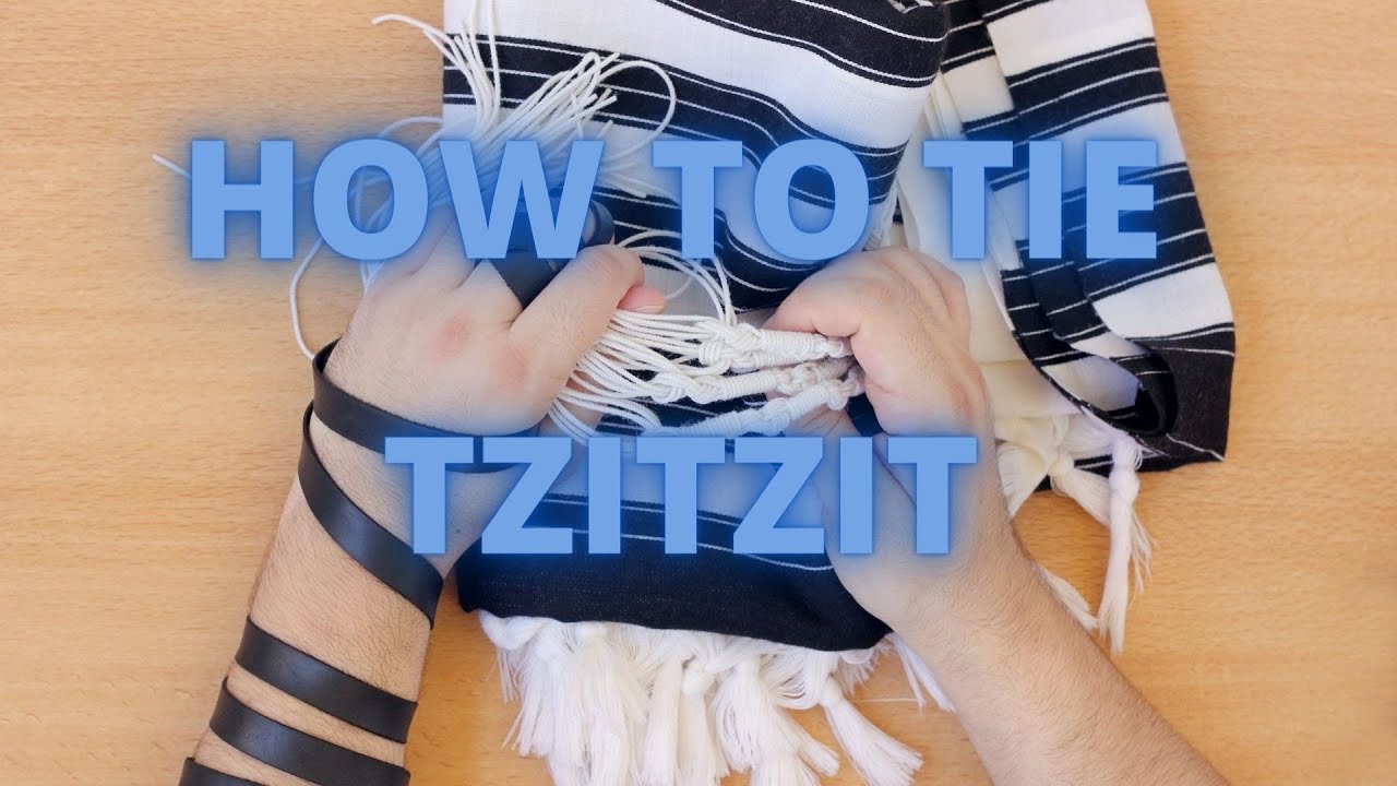 How to tie Tzitzit easy instructions - YouTube