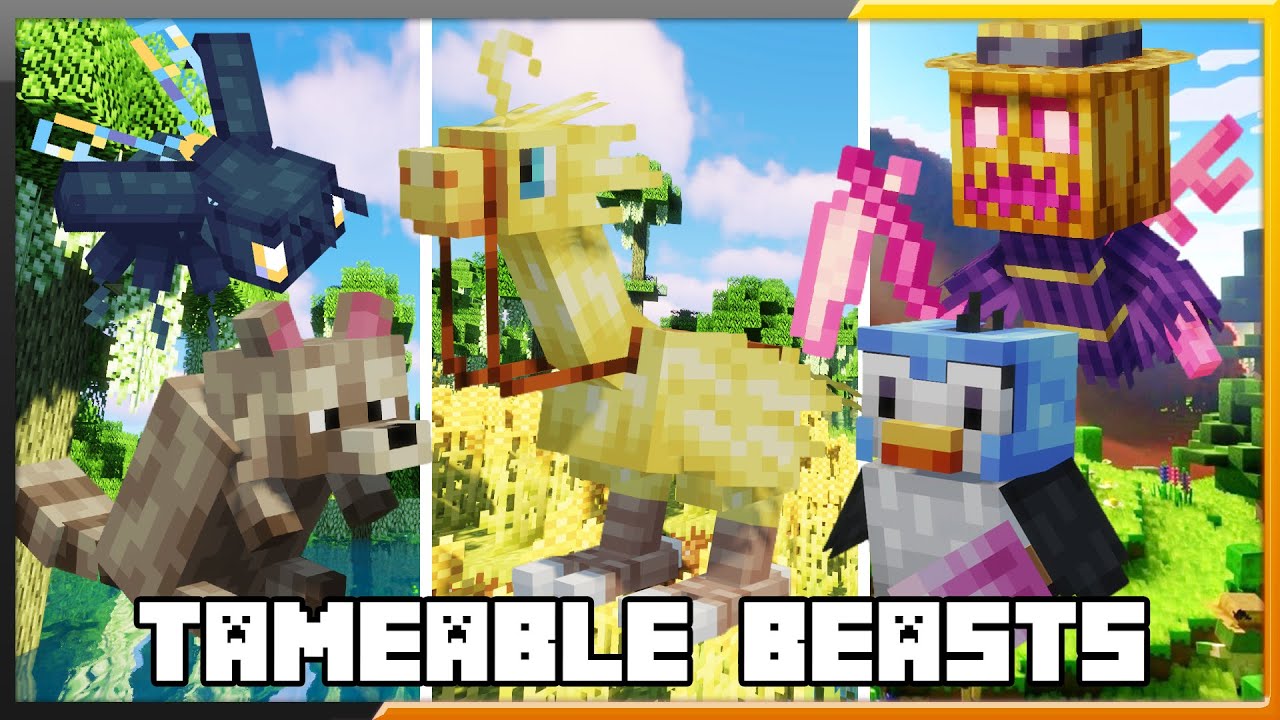 TAMEABLE BEASTS: NOVO MOD DE CRIATURAS PARA 1.19.2! - CHOCOBOS E MUITO ...