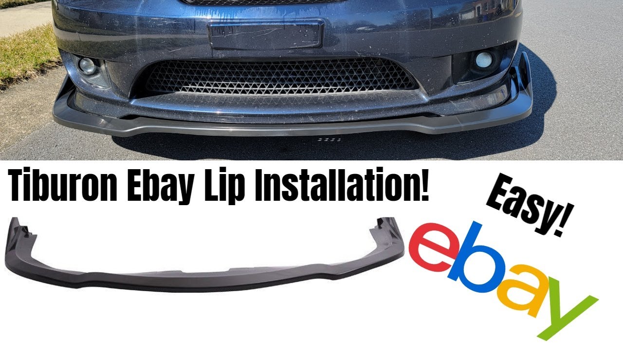 Hyundai Tiburon Front Lip Installation - YouTube
