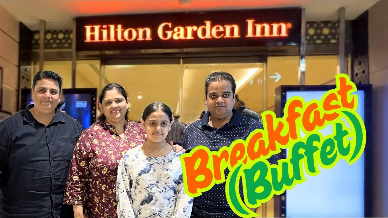 Unlimited Breakfast Buffet in Hilton Garden Inn 4 Star Hotel - YouTube