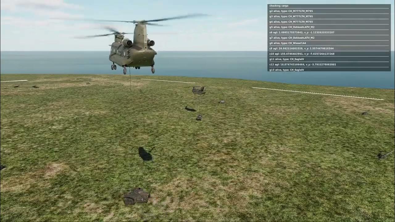 DCS Mission Scripting - Chinook Slingload Cargo Into Units - YouTube
