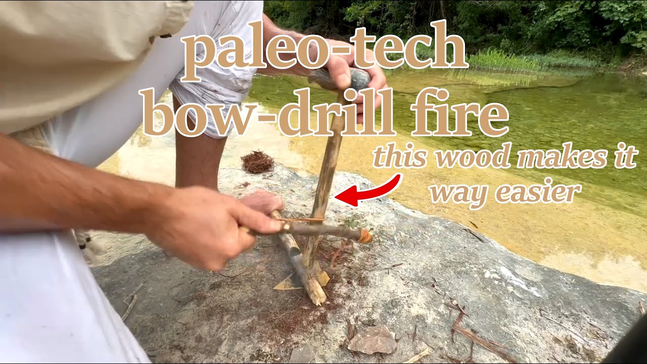 Make fire stone-age way. Choose good stick. - YouTube