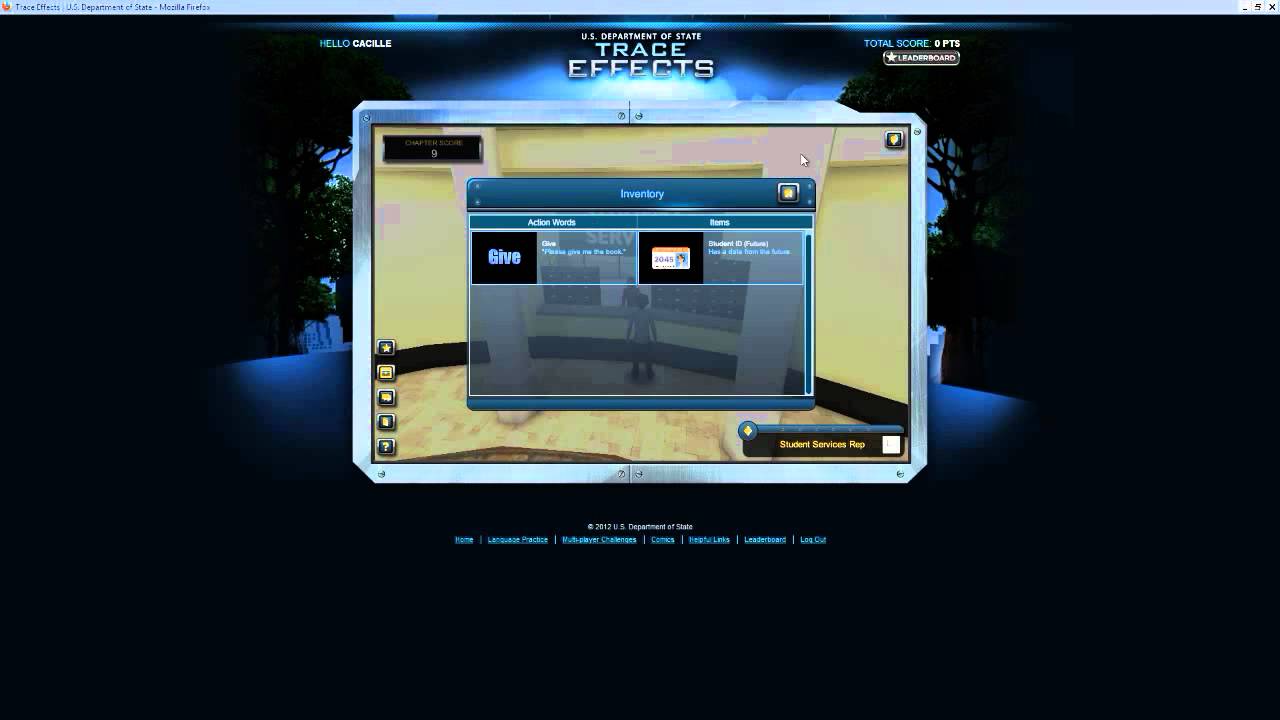Trace Effects English Game 1 - YouTube