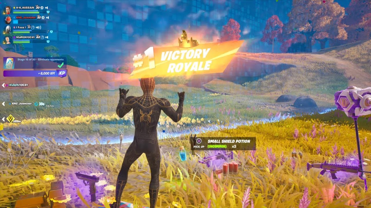 SPIDER-MAN NO WAY HOME SKIN GAMEPLAY IN FORTNITE CHAPTER 4! (BLACK ...