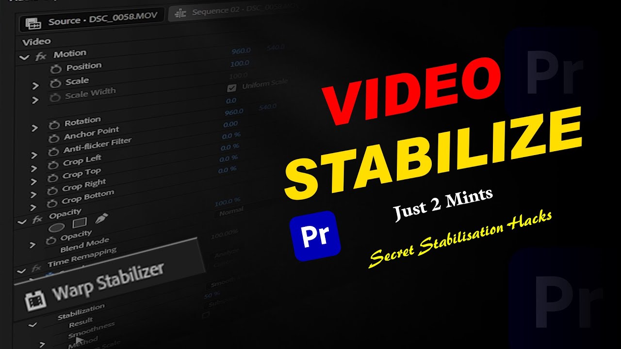 How To Stabilize Video In Premiere Pro | Warp Stabilizer Premiere Pro ...