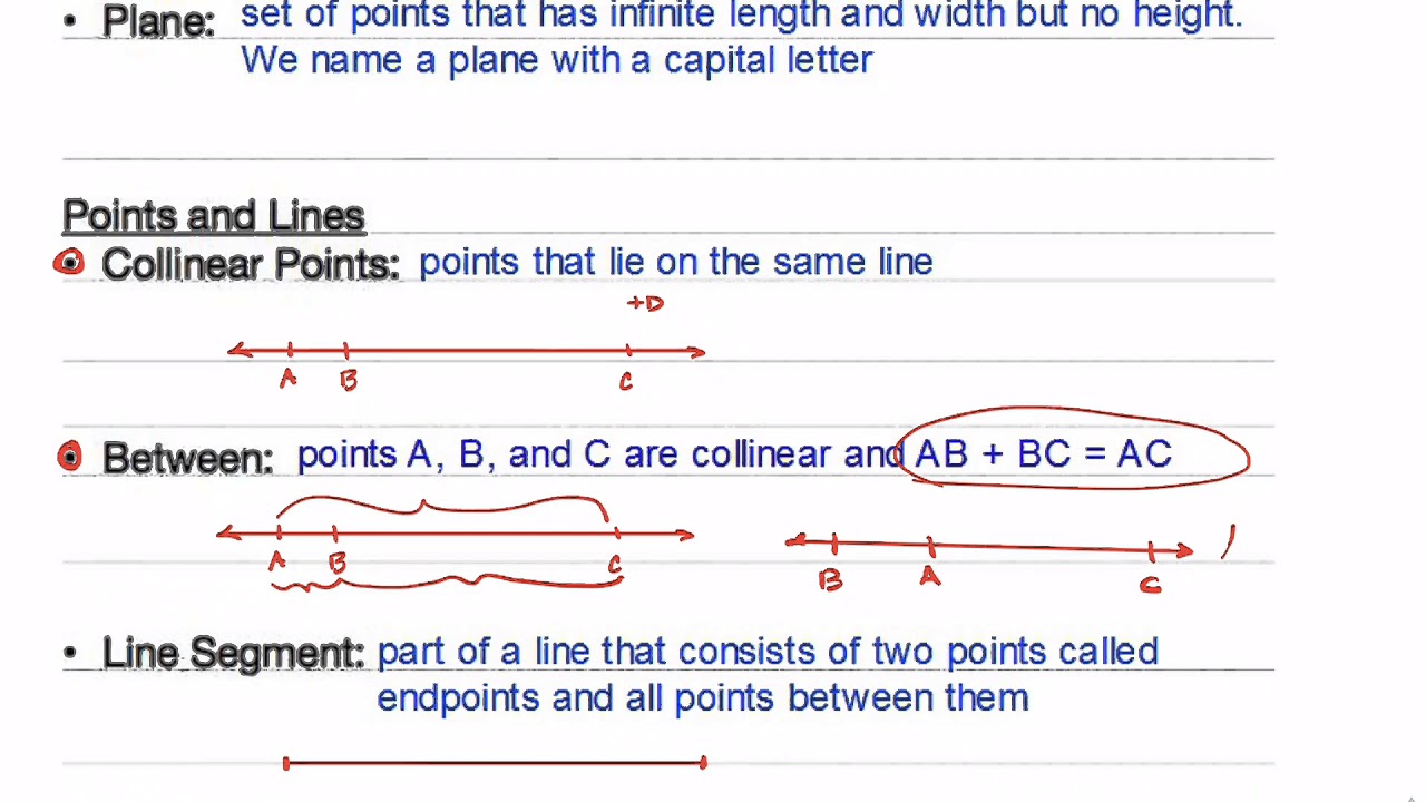Basic vocab Geometry terms - YouTube