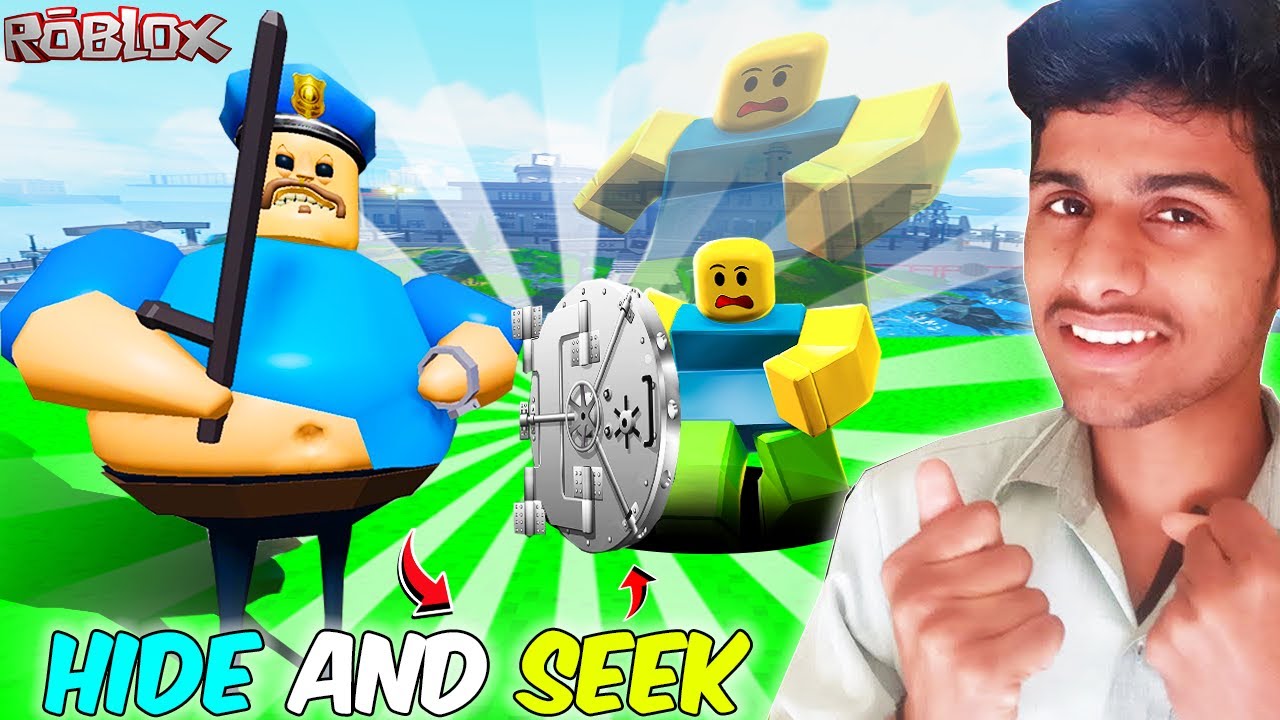 Extreme HIDE and SEEK with Police in Roblox... - YouTube