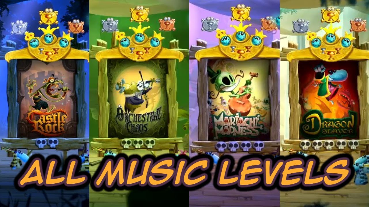 Rayman Legends Definitive Edition - All Music Levels - YouTube