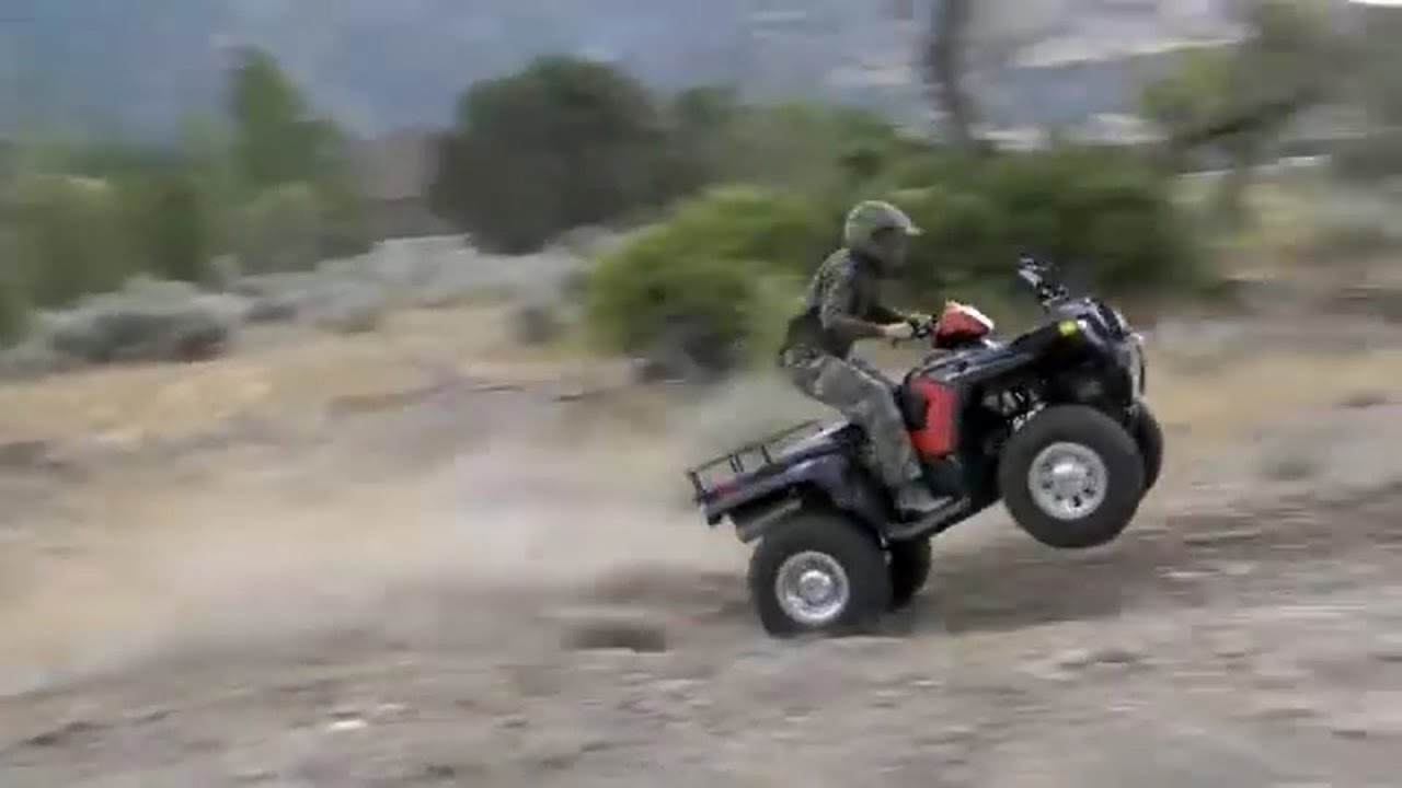 ATV-Tek Flexgrip Pro Quad Bike Gun Rack ATV Trail Test with Gun - Pro ...