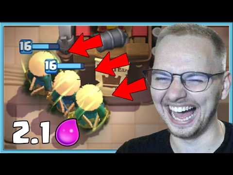 🤣 АХАХАХА! АДСКАЯ ДРОЧИЛЬНЯ С РОНИНОМ ЗА 2.1 ЭЛИКСИРА / Clash Royale