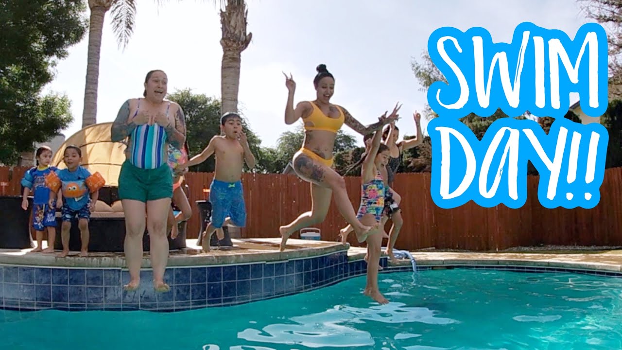 FAMILY SWIM DAY!! - YouTube