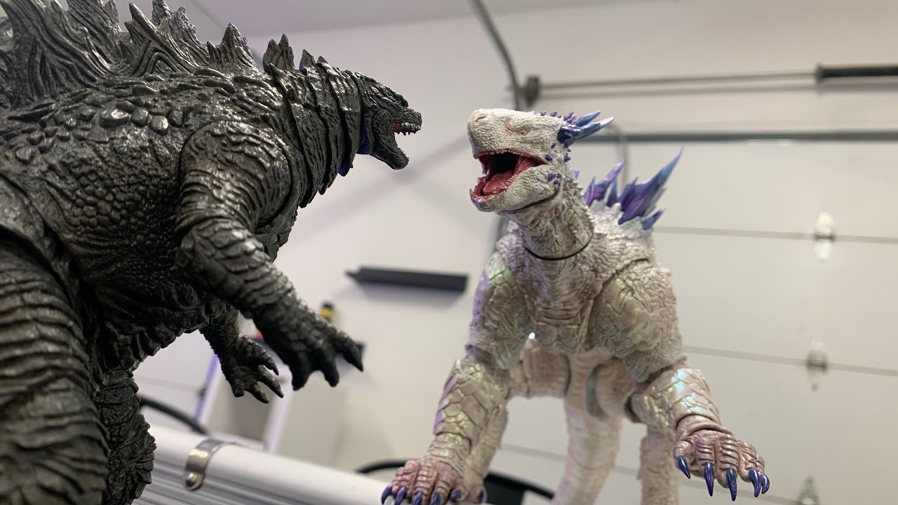 Godzilla VS Shimo Stop Motion Battle - YouTube