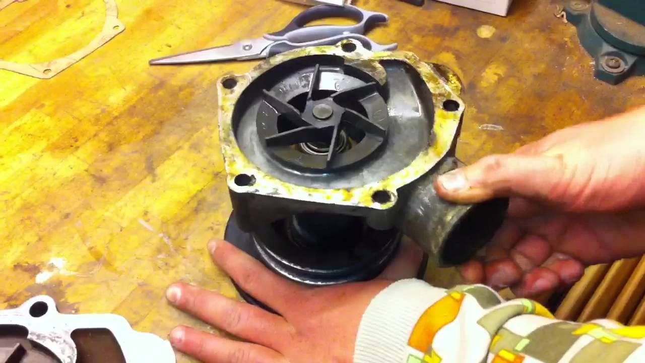 Change a wobbly water pump to a spare one - YouTube