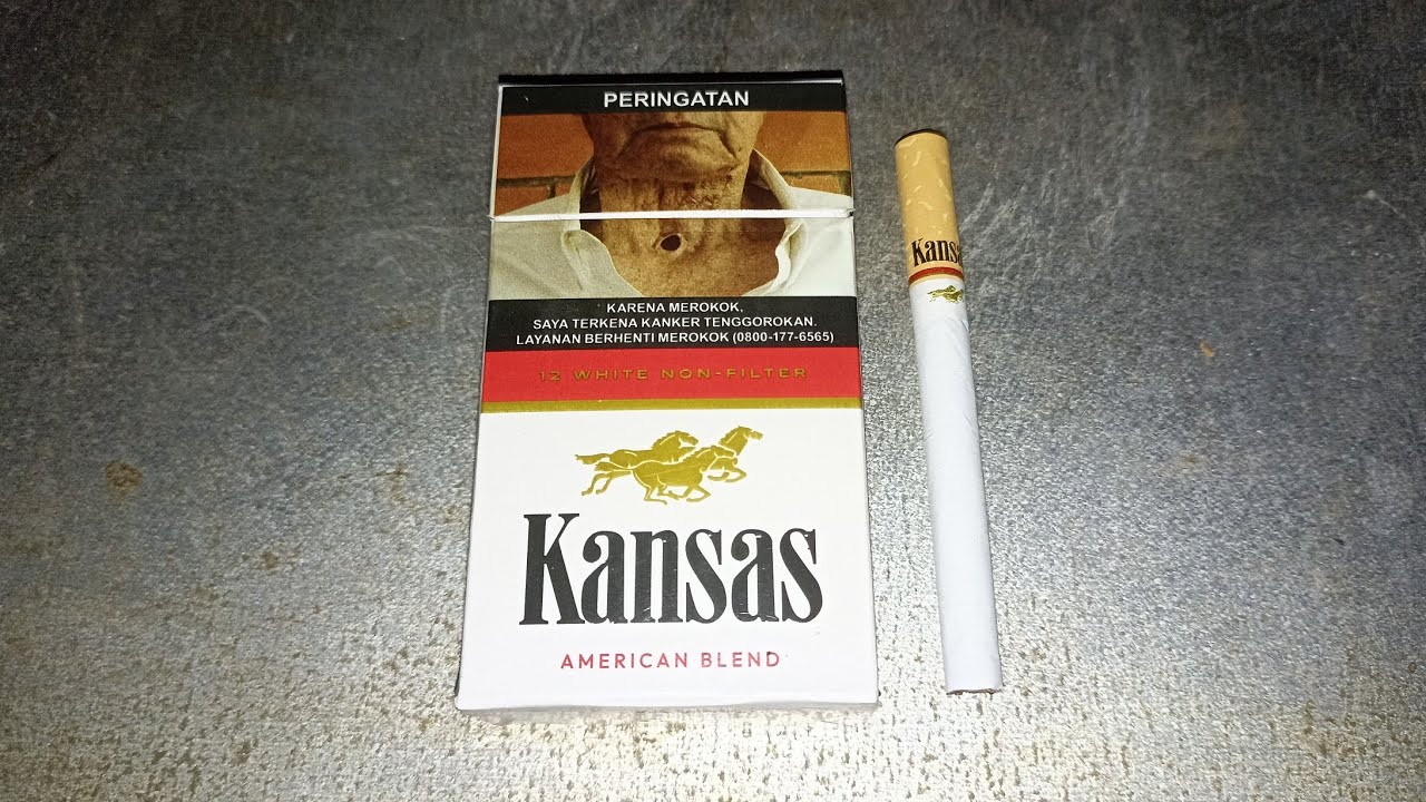 REVIEW ROKOK KANSAS (American Blend) | 12 Batang SPT Non Filter Putihan ...