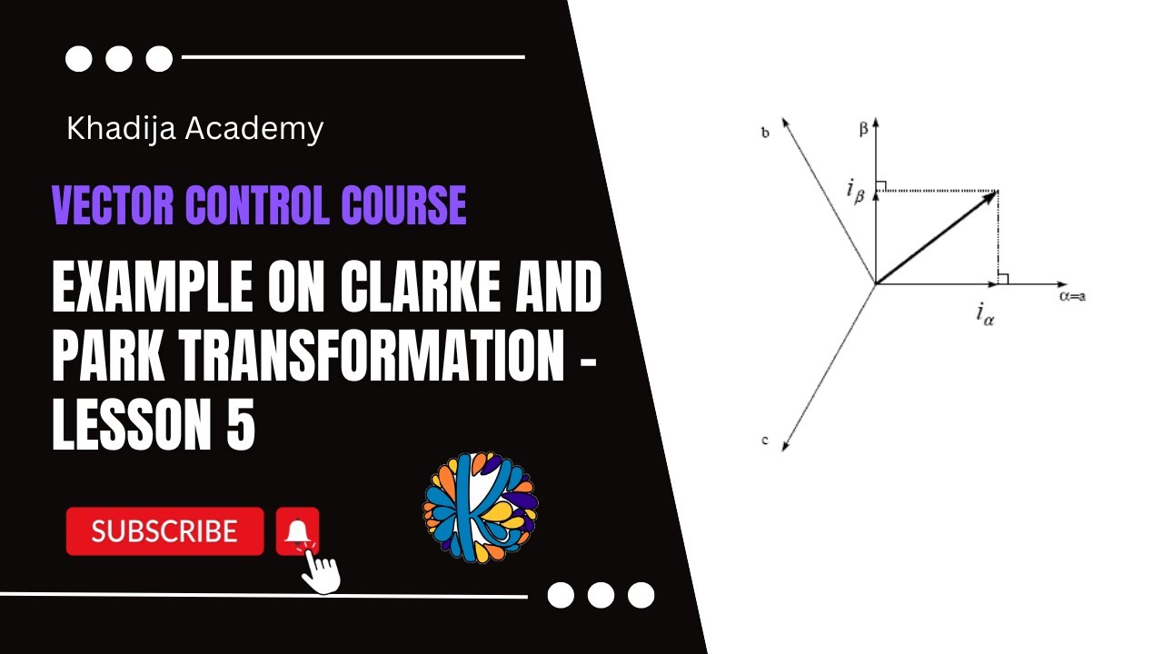 Example on Clarke and Park Transformation - Lesson 5 - YouTube