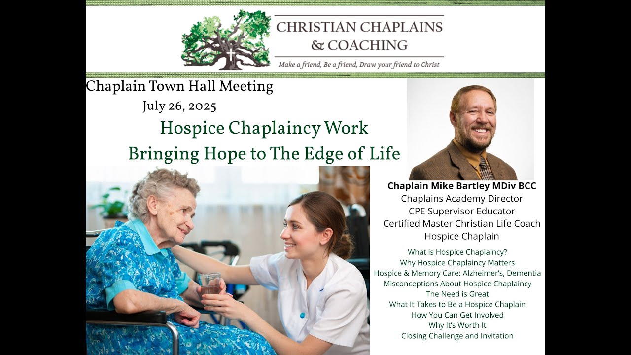Hospice Chaplaincy July 2025 - YouTube