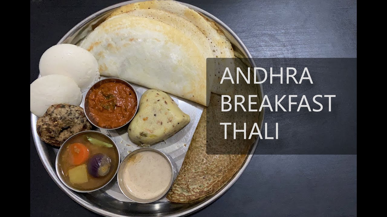 Andhra Breakfast Thali || How to make Andhra Breakfast Thali at home ...