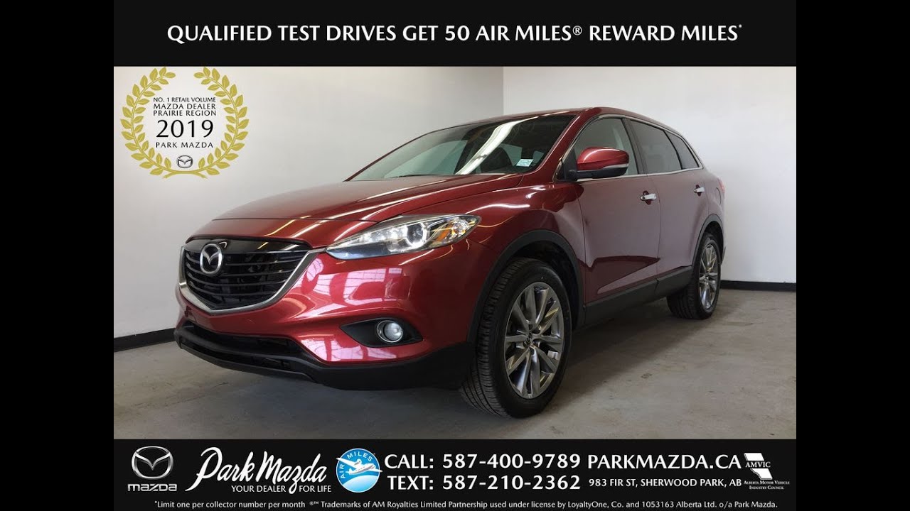 ZEAL RED 2015 Mazda CX-9 GT Review Sherwood Park Alberta - Park Mazda ...