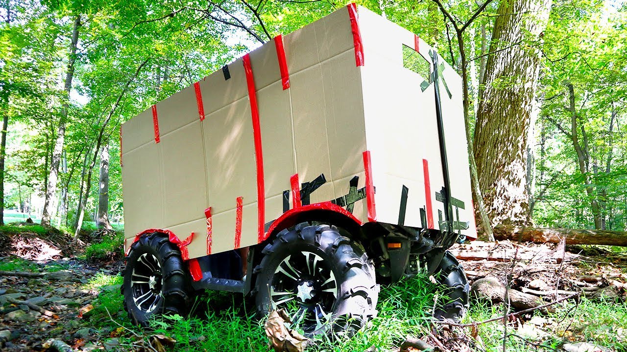 BOX FORT TANK CHALLENGE!! - YouTube