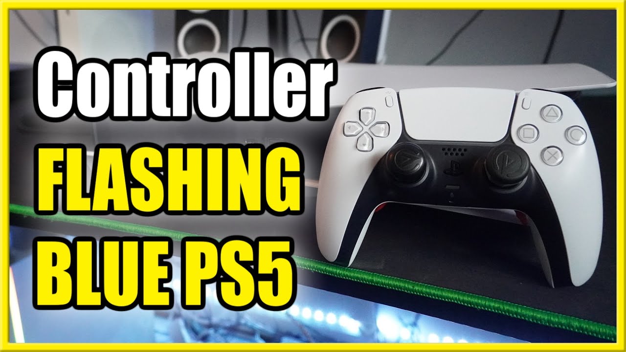 How To Fix Flashing Blue Light On PS5 Controller Connect Controller