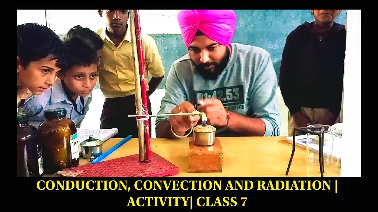 transfer of heat class 7| conduction convection and radiations ...