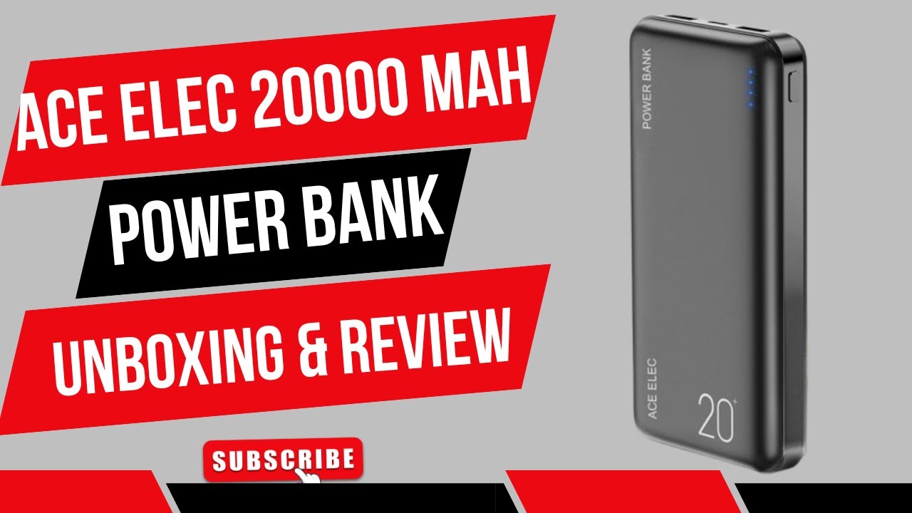 ACE ELEC Power Bank 20,000 MAH Unboxing And Review - Best Power Bank ...