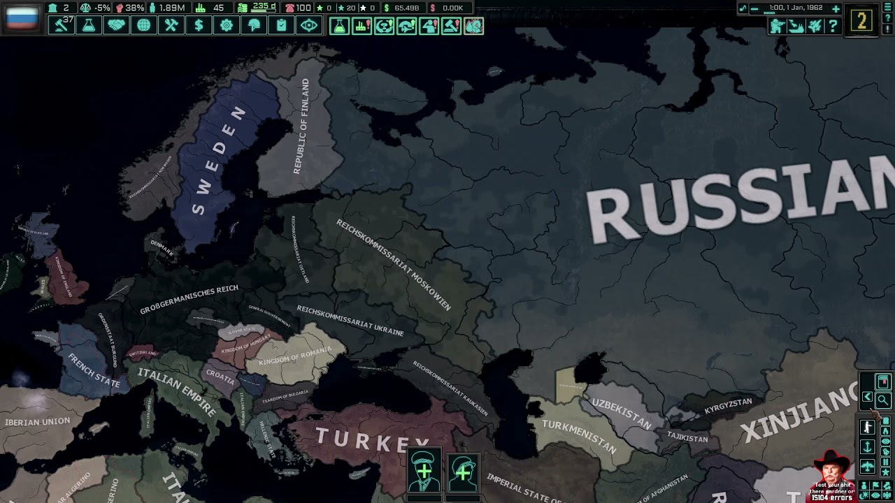 HOI4 TNO Superevents: Novosibirsk 2nd West Russian war - YouTube