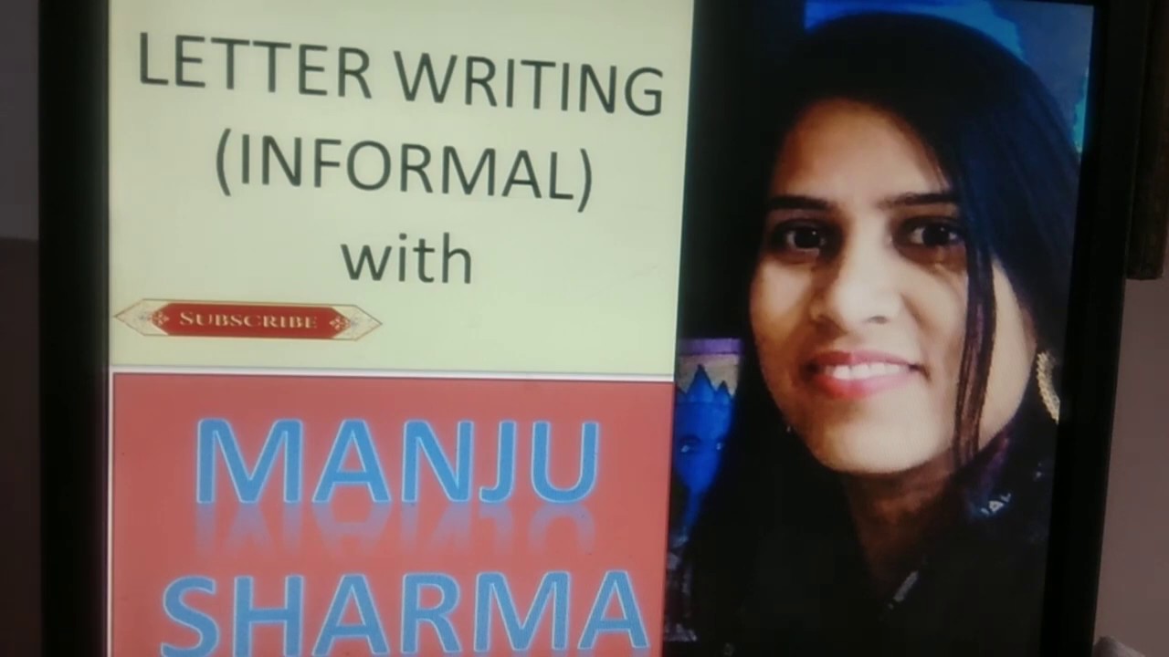 Informal letter writing with Manju Sharma - YouTube
