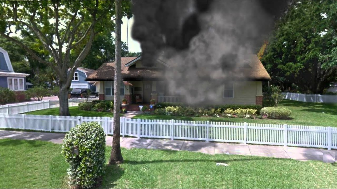 1-Story Single-Family Residential Fire Simulation - YouTube