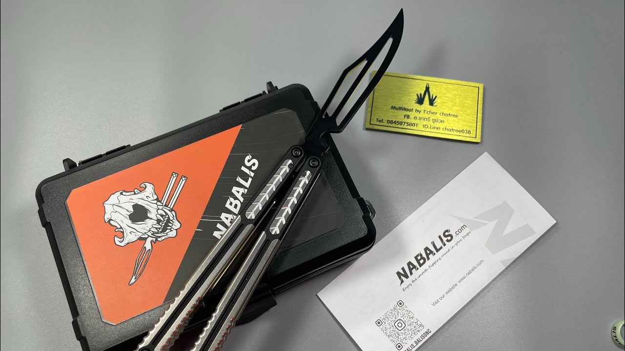 Nabalis Vulp Pro Butterrfly Knife Trainer G10 & 7075 AL Handle - YouTube