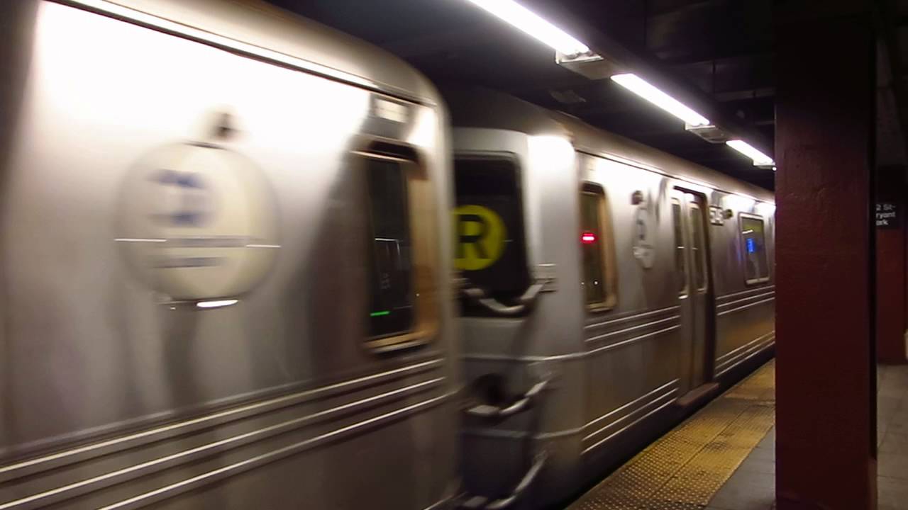 NYC Subway: Brooklyn bound R46 R Train(via 6 Av) leaving 42 St-Bryant ...