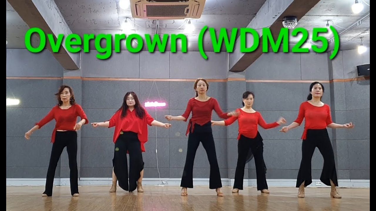 Overgrown (WDM25) line dance (Intermediate) Demo - YouTube