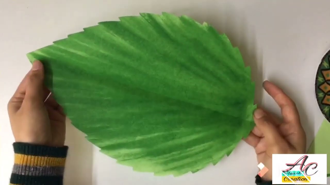 Rose leaf Tutorial / Paper Rose leaves / how to make leaves with paper ...