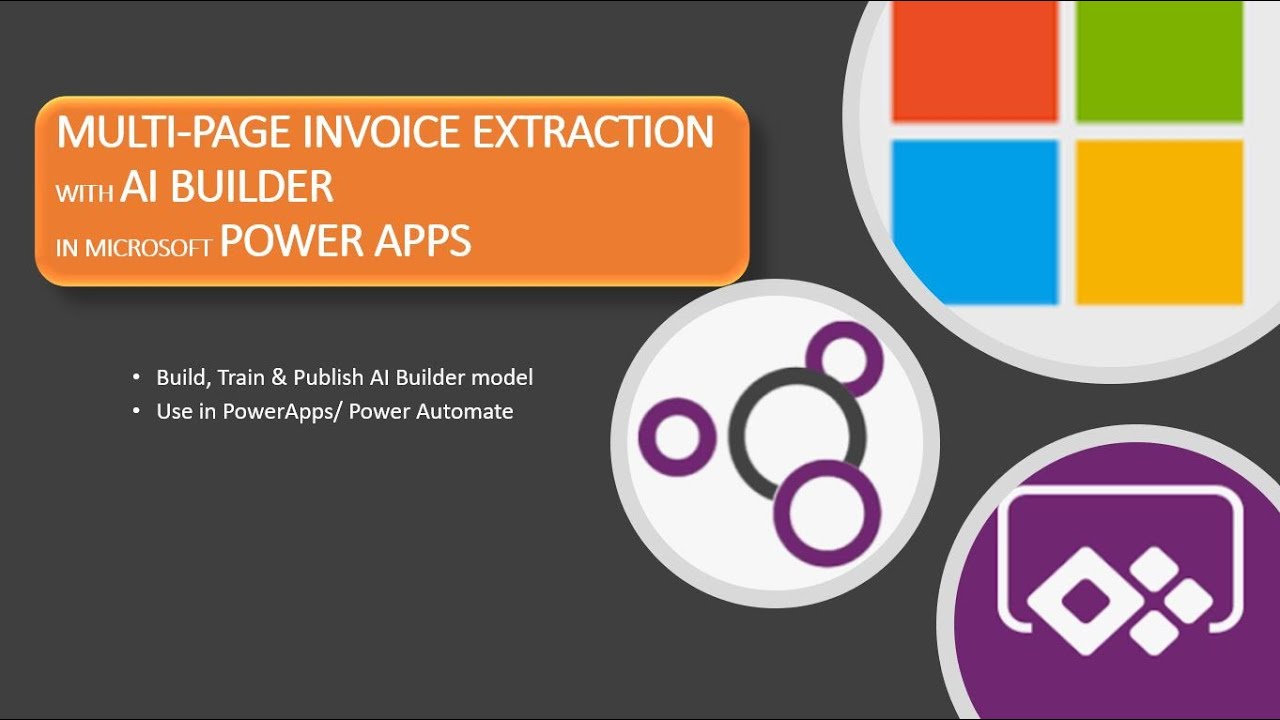 Multi Page Invoice extraction with Microsoft AI Buider & PowerApps ...