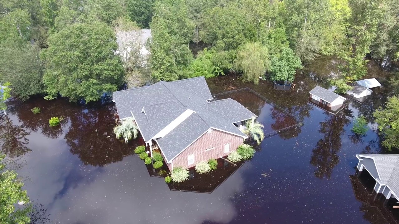 2018 Hurricane Florence Conway SC Flooding Windmeadows - YouTube