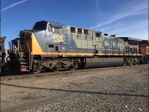 CSX 408 takes DPU on BNSF E-PCTATM - YouTube