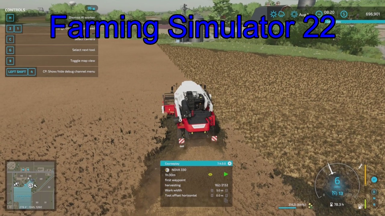 Farming Simulator 22: Selling Canola and Harvesting Timelapse in FS22 ...