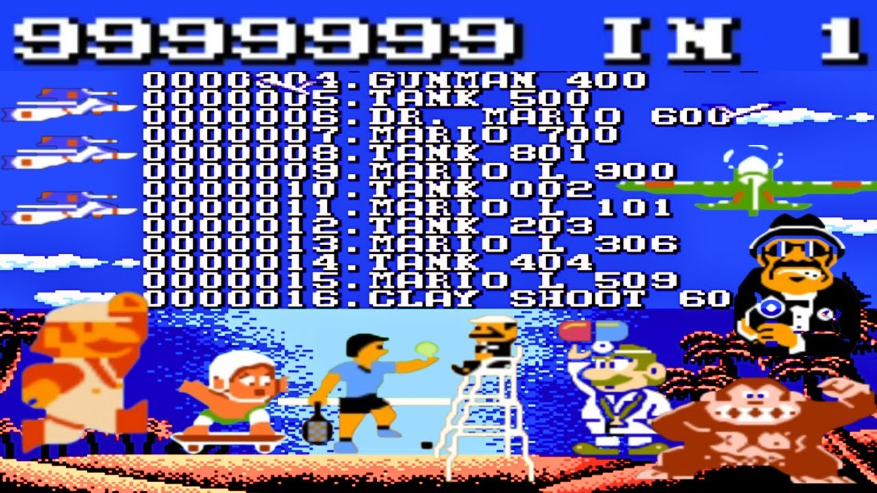 Nes 9999999 in 1 Gameplay : Each Level Present In This Rom - YouTube
