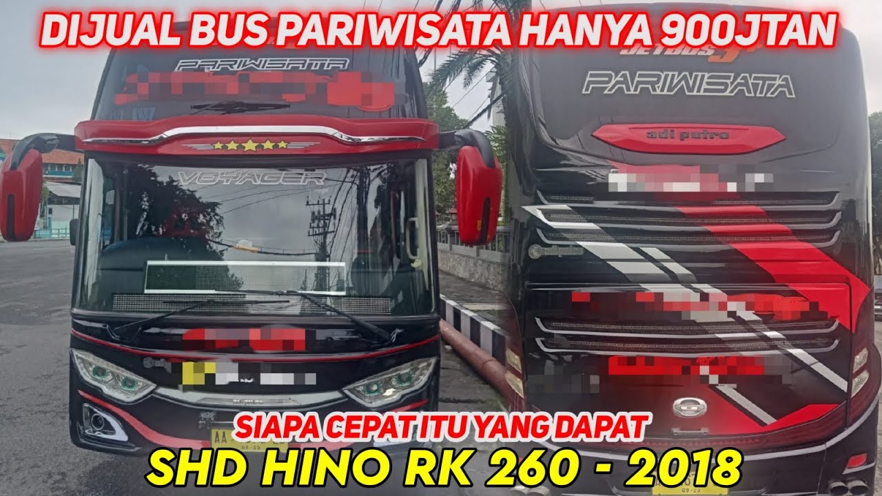 DIJUAL BUS HINO RK260 TH 2018 HARGA MULAI 900JTAN BAWA PULANG BUS - YouTube
