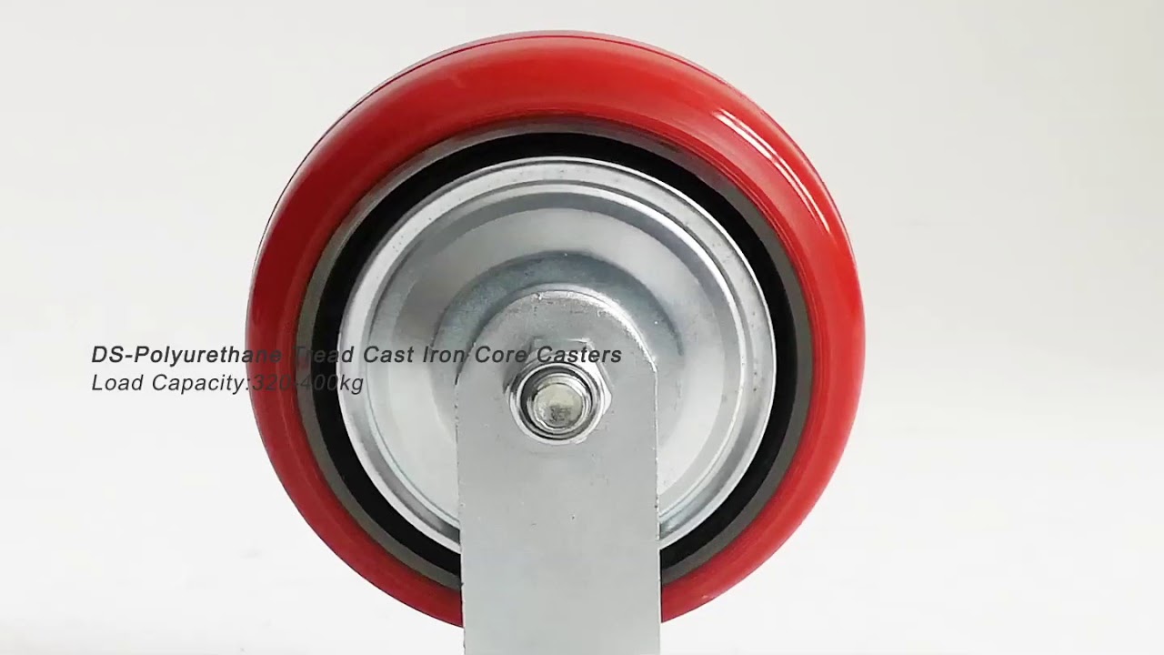 Heavy Duty Polyurethane Caster And Wheels: Swivel Plate Casters - YouTube
