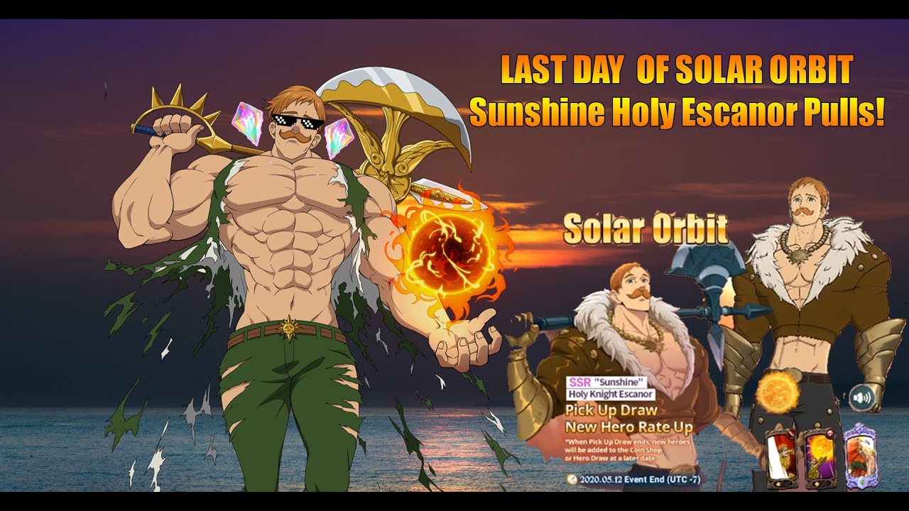 Seven Deadly Sins: Grand Cross: LAST DAY Escanor Banner Pulls! - CAN WE ...