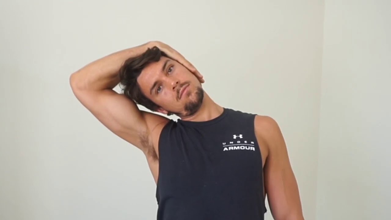 Neck Stretch - Tucked Chin - YouTube