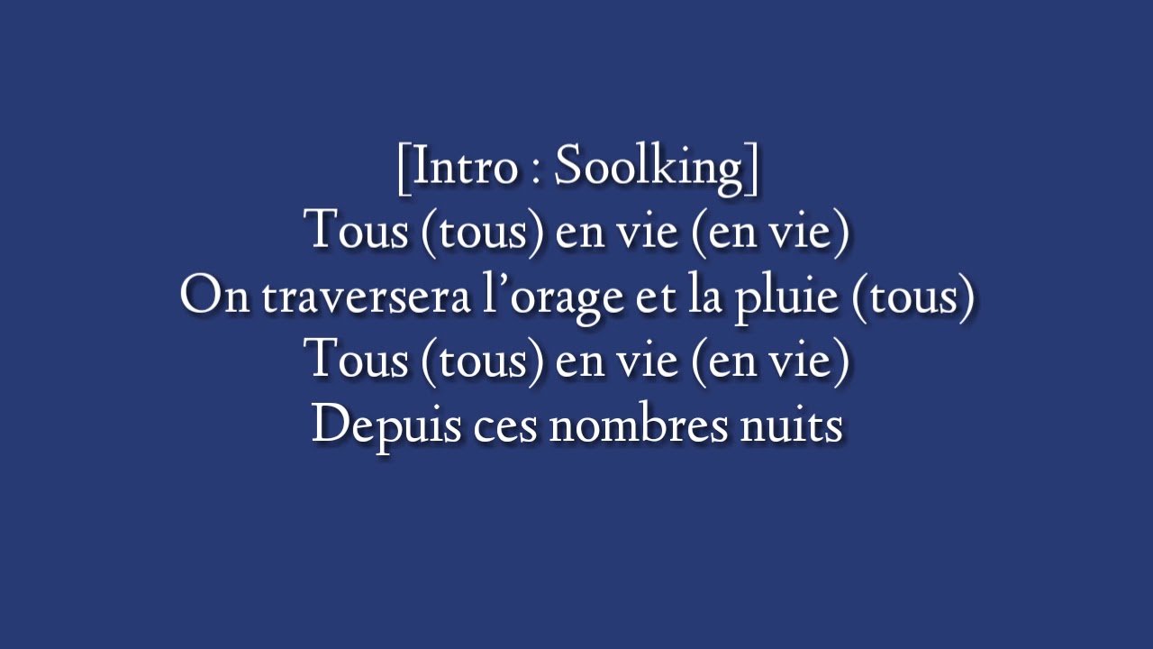 UNITÉ ( Feat DADJU, SOOLKING, HATIK, IMEN ES ) [ PAROLES ] - YouTube