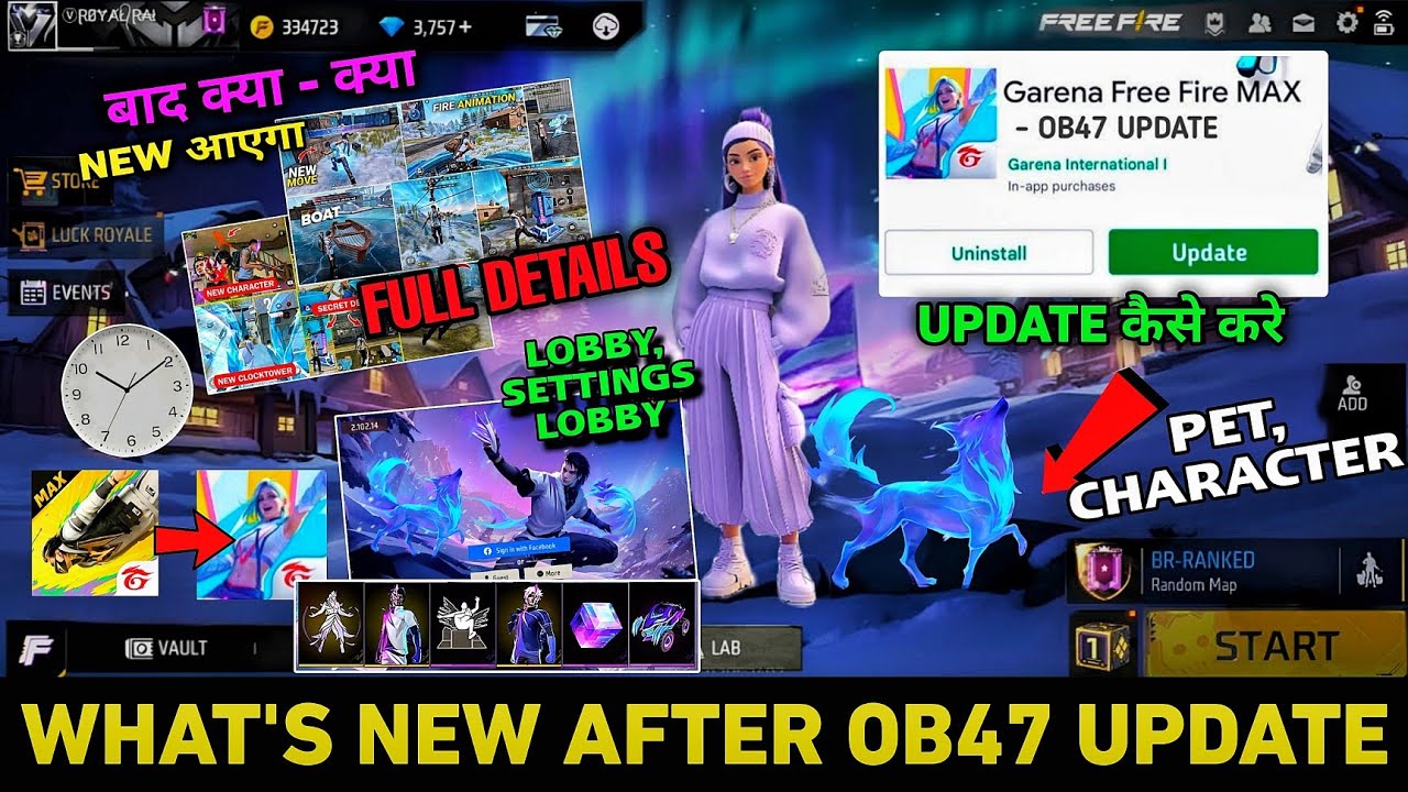 Time 🔥 ob47 New Update Free Fire - Full Details !! FF Max New ob47 ...