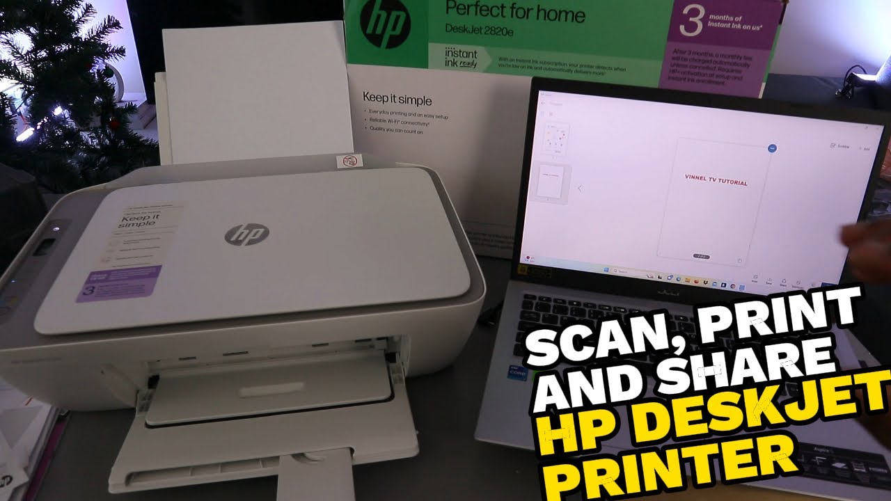 How To Scan With HP Deskjet 2820e, 2800e, 2700e Print ,Save and Share ...