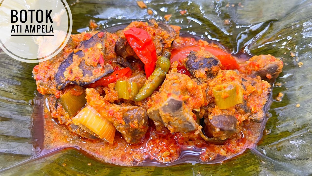 RESEP BOTOK ATI AMPELA BUMBU RUJAK KHAS JAWA TIMUR - YouTube