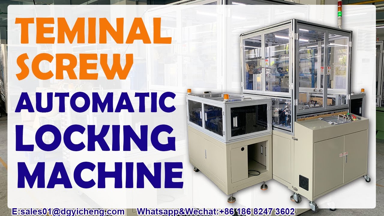 High Speed Automatic Terminal Screw Locking Machine - YouTube