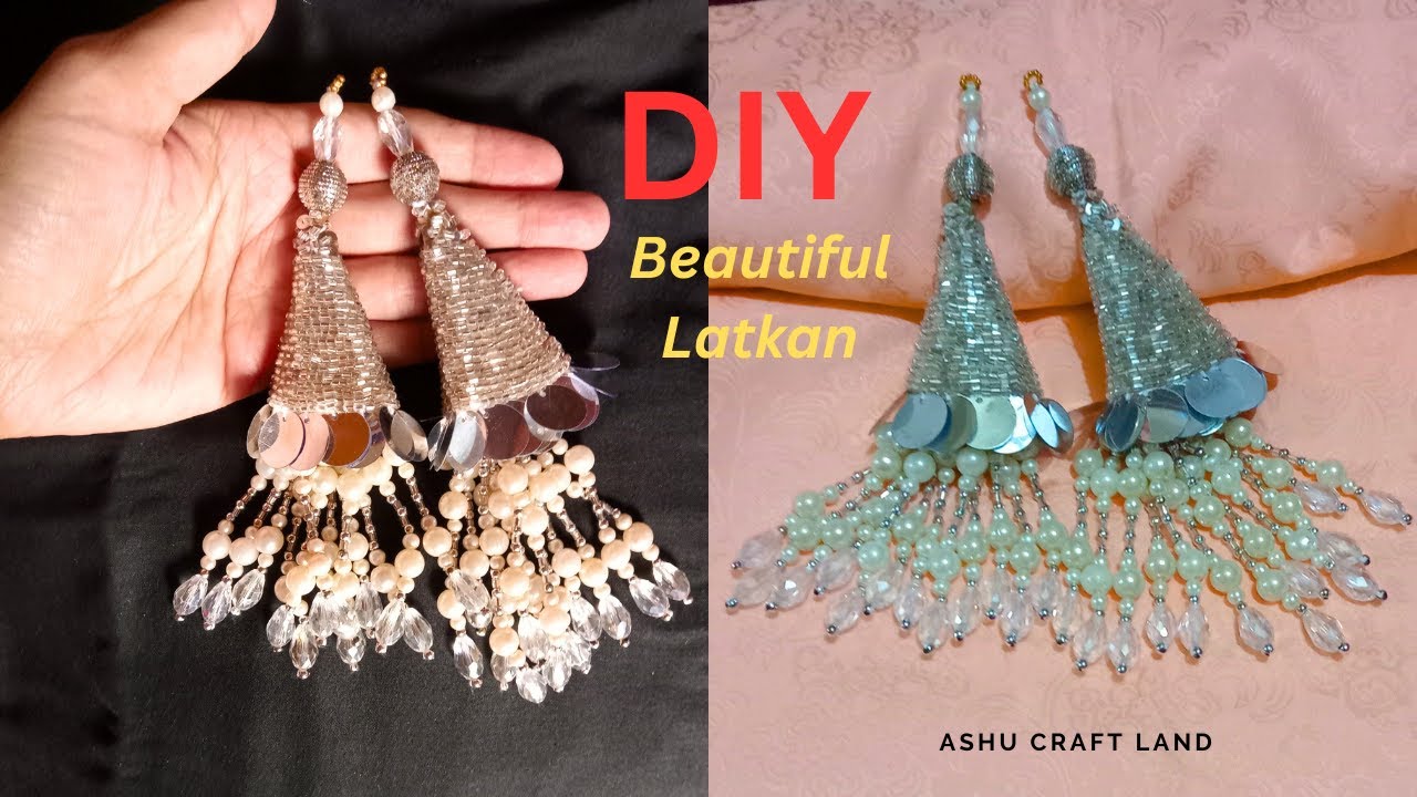 DIY: Fancy and Stylish Lehenga, Latkan Making at Home | Latkan banane ...