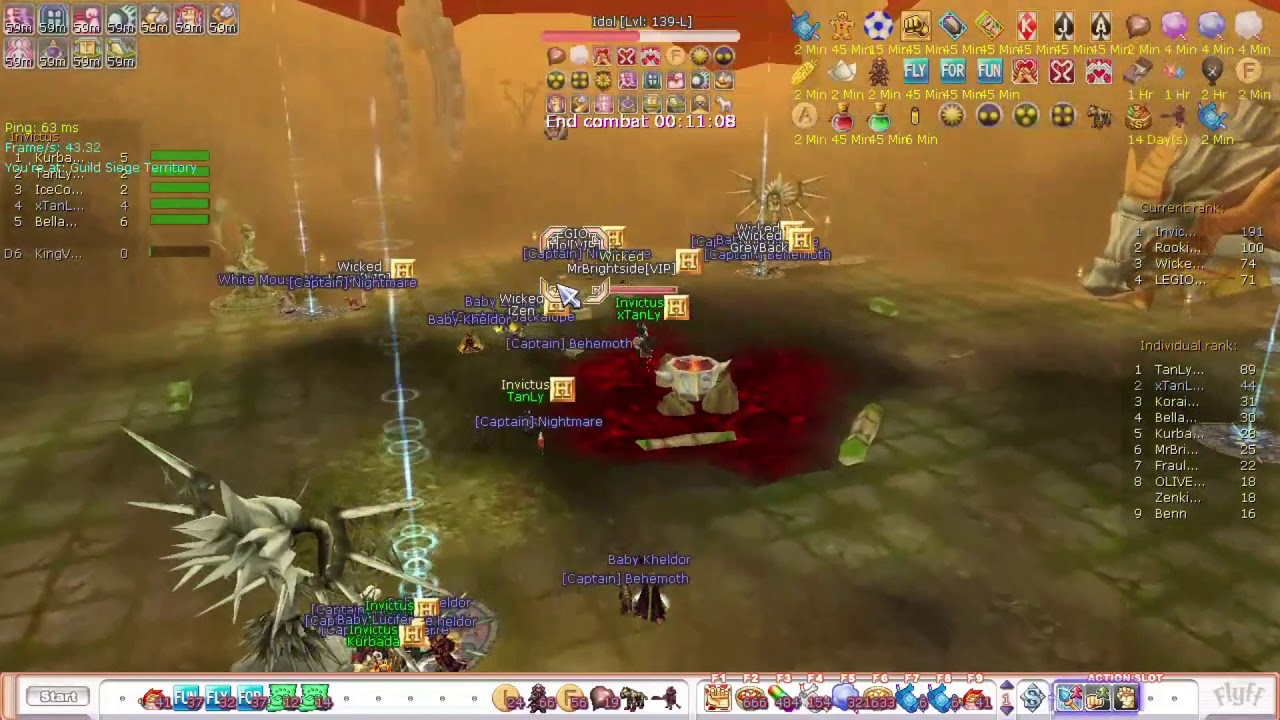 Infinity Flyff Guild Siege - YouTube