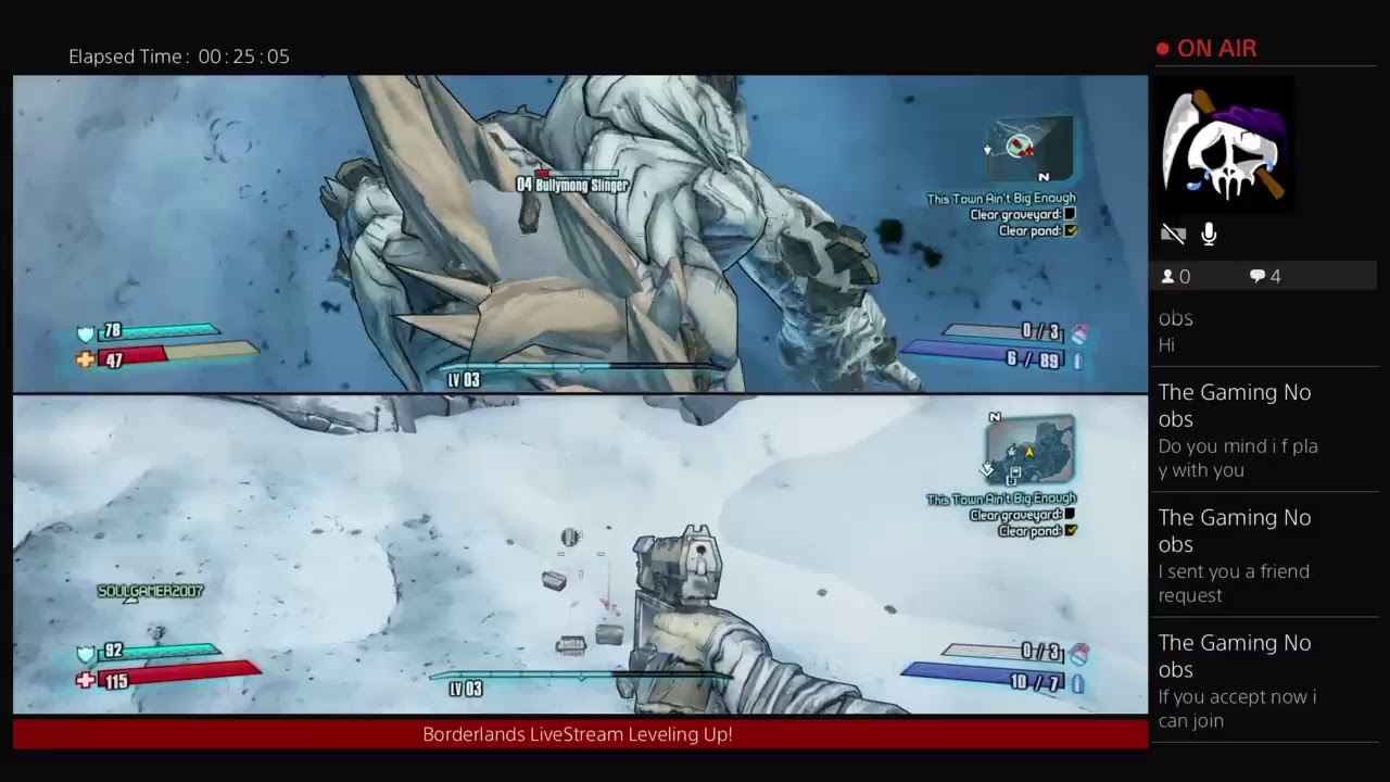 Borderlands LiveStream Leveling Up Ep1 - YouTube